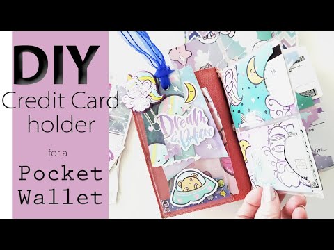 DIY Credit Card holder for a Pocket Wallet - YouTube