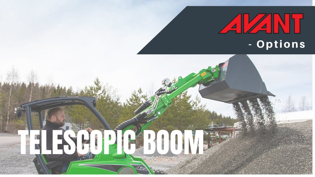 Avant - Avant options: Telescopic boom - YouTube