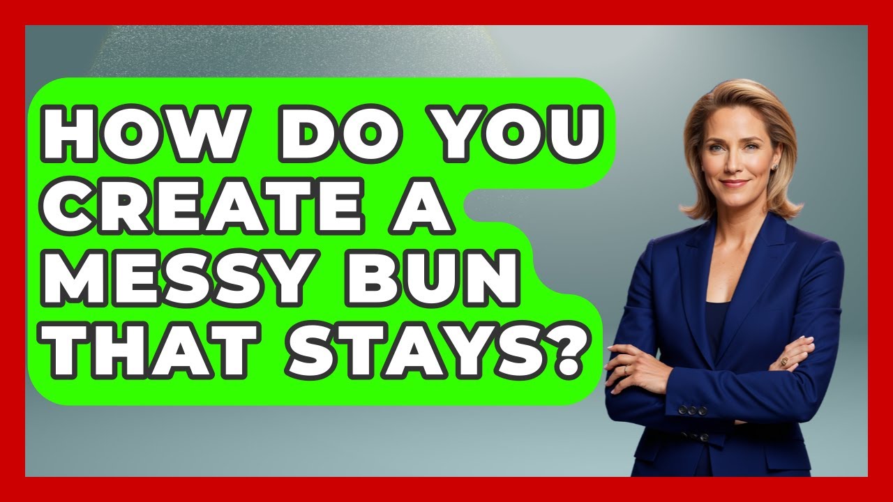 How Do You Create A Messy Bun That Stays? - Ultimate Hair Care Guide ...