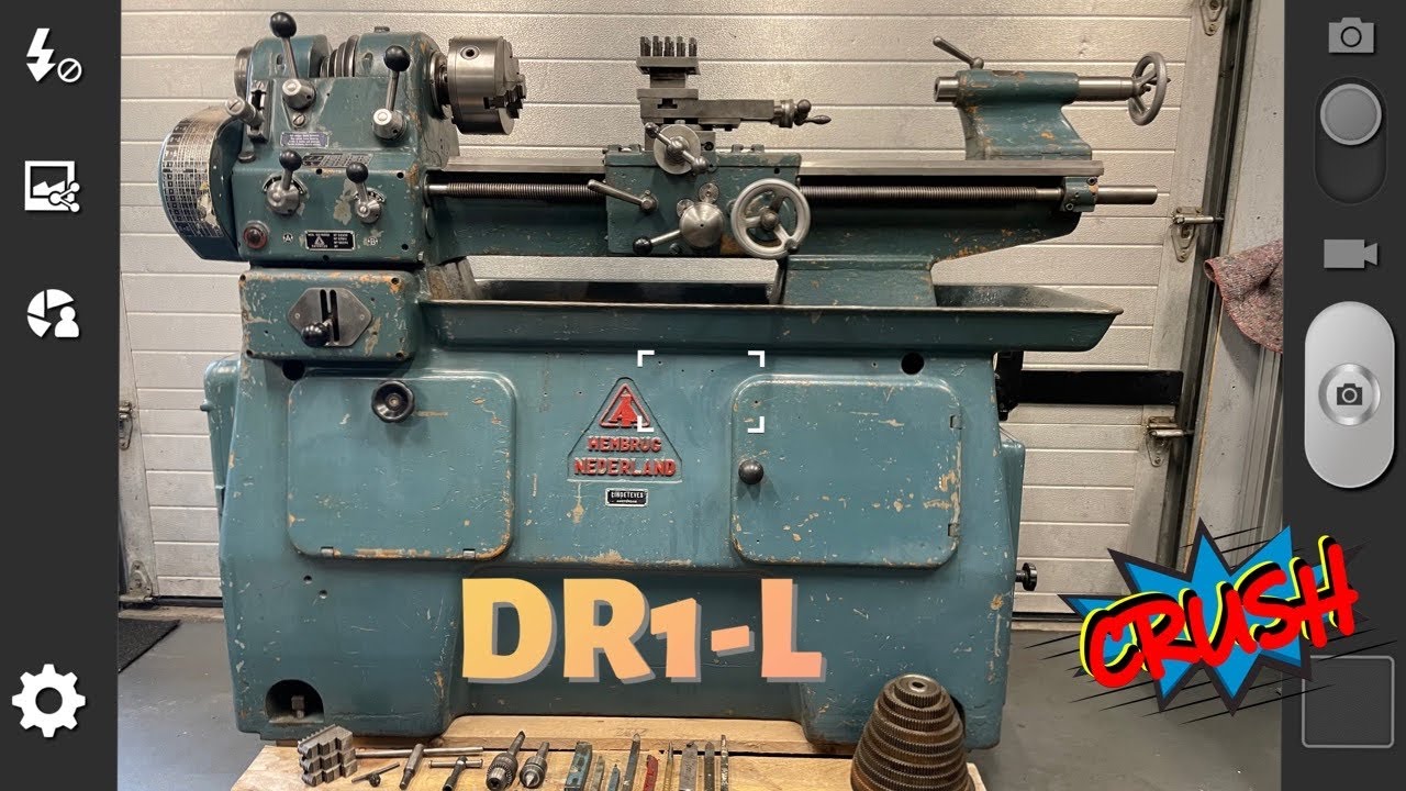 Ai Hembrug DR1L Power Cross Feed Lathe Svarv Draaibank - YouTube