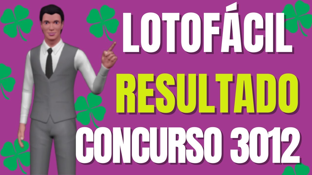 Resultado da Lotofacil 3012 - YouTube