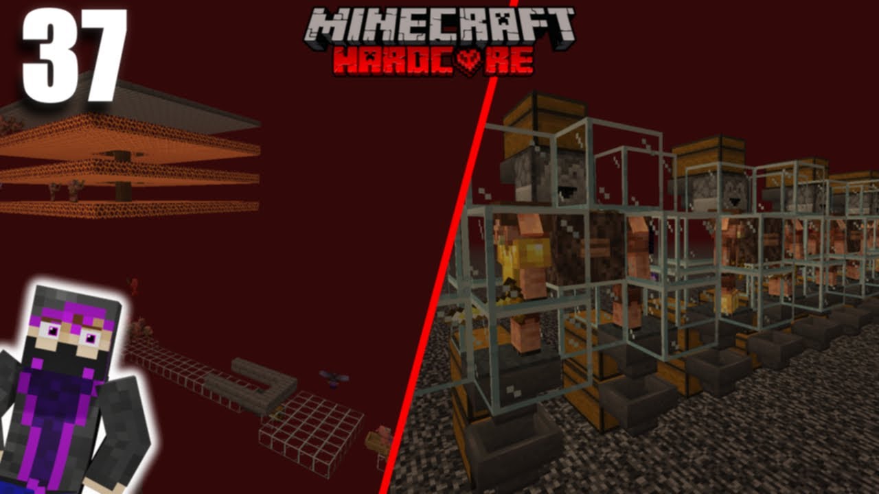 Gold Farm & Piglin Trading! | Minecraft Let's Play Episode 37 (Hardcore ...