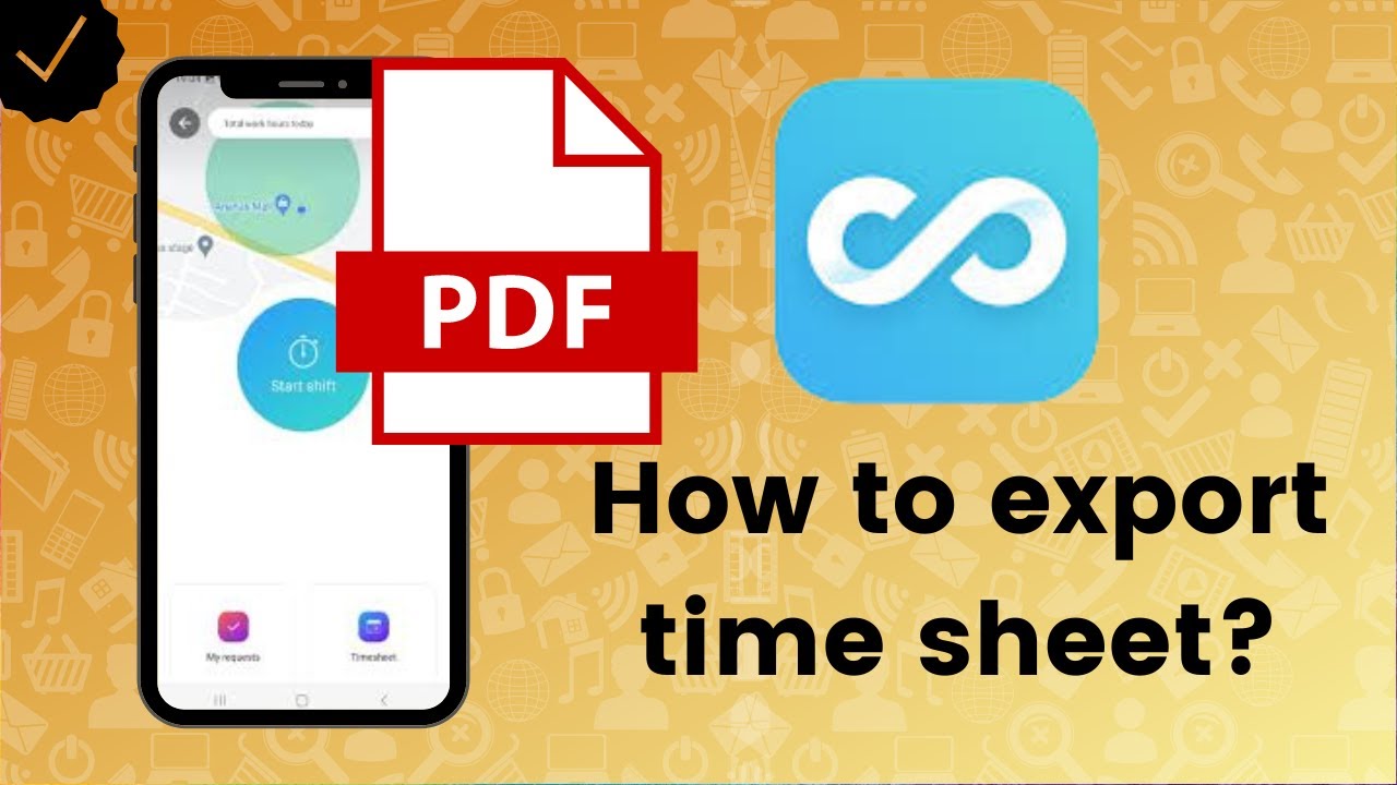 How to export time sheet as a PDF file on Connecteam? - YouTube