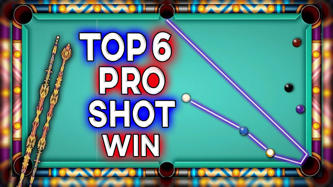Top 6 Pro Shots Play To Win 8 ball pool miami beach table - YouTube