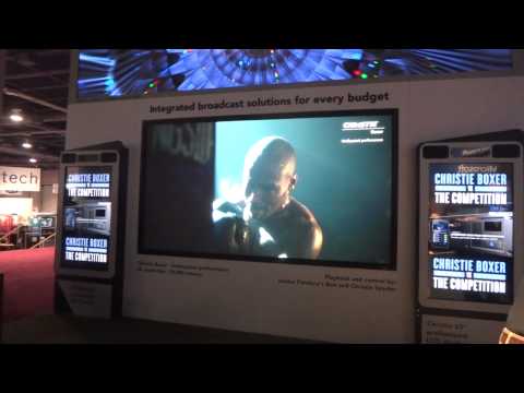 NEW Christie Boxer 4K resolution 30,000 lumens Projector at NAB 2015 ...