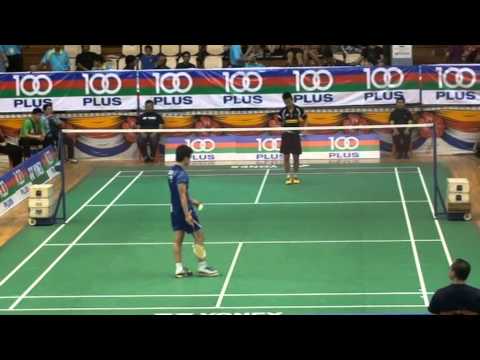 2013 badminton Asia youth U19 championship soong joo ven (mas) vs hyuk jin jeon (kor)