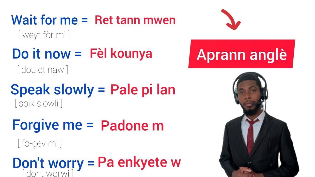 Aprann plis pase 30 fraz kout k ap ede w pale anglè 🇭🇹🇺🇲 - YouTube