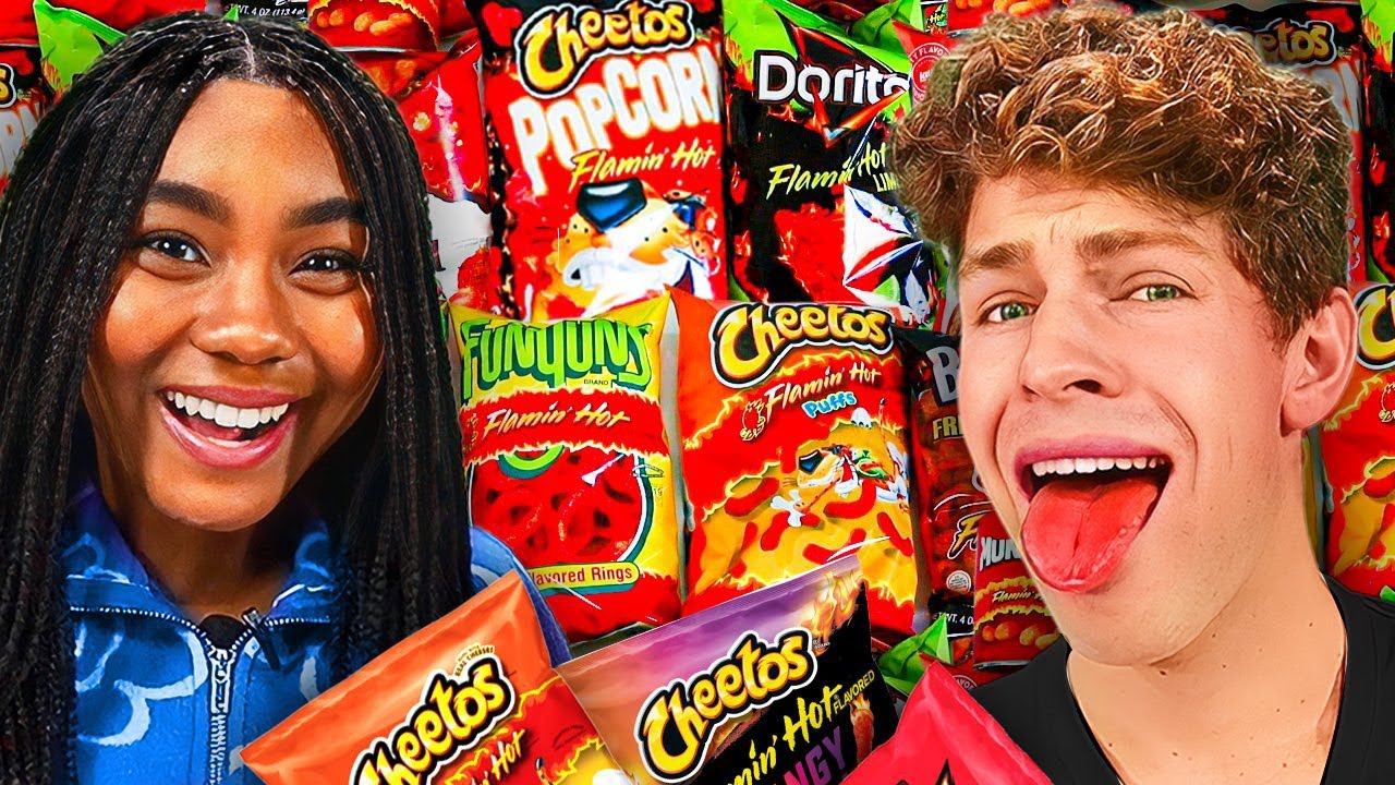 We Tried EVERY Flamin' Hot Snack! - YouTube