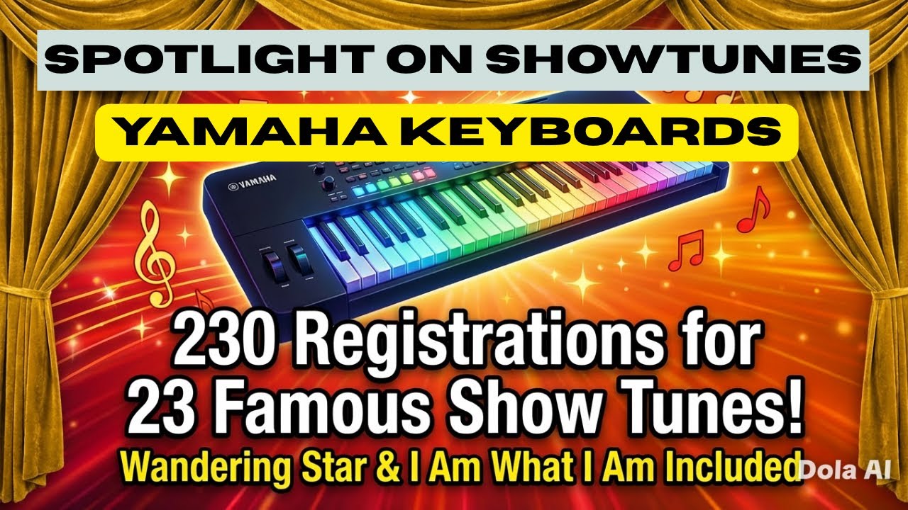 23 Famous Show Tunes for Yamaha Genos 2 - Ultimate Registrations Pack ...