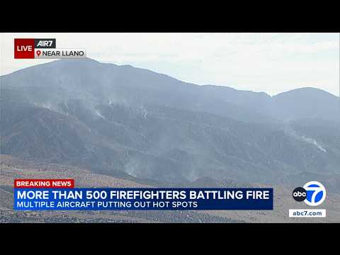 Crews make progress on 2,690-acre fire burning in Antelope Valley