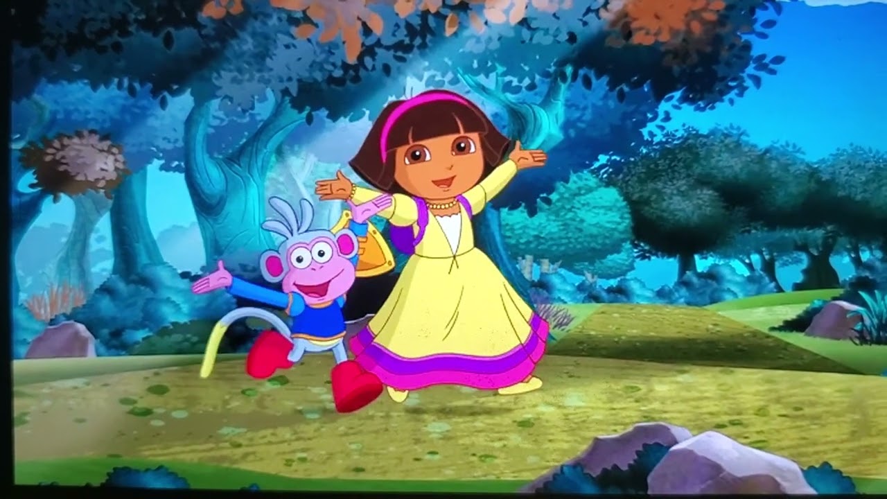 dora and boots stop swiper and then swiper jumps on the back of his ...