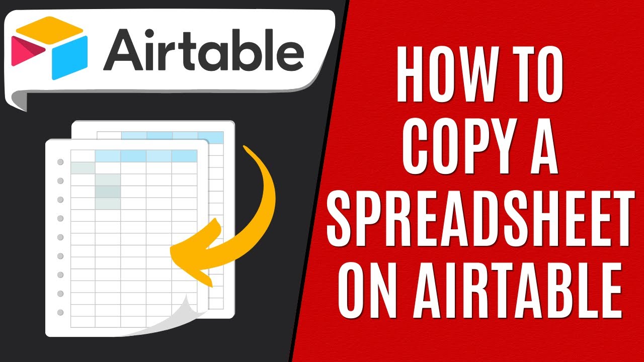 How to Copy a Spreadsheet on Airtable [Quick Guide] - YouTube