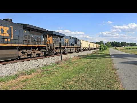 CSX G966-11 with a Killer Horn Show!!!! and a Great K5LA Horn AC44CW/ES44AH & Rolling - YouTube