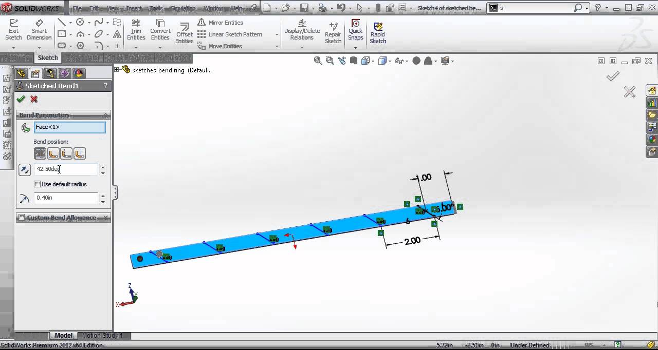 SolidWorks Sheet Metal: Fun With Sketched Bends - Solidworks Training ...