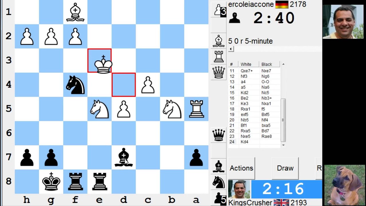 LIVE Blitz #2484 (Speed) Chess Game: Black vs ercoleiaccone in Semi ...
