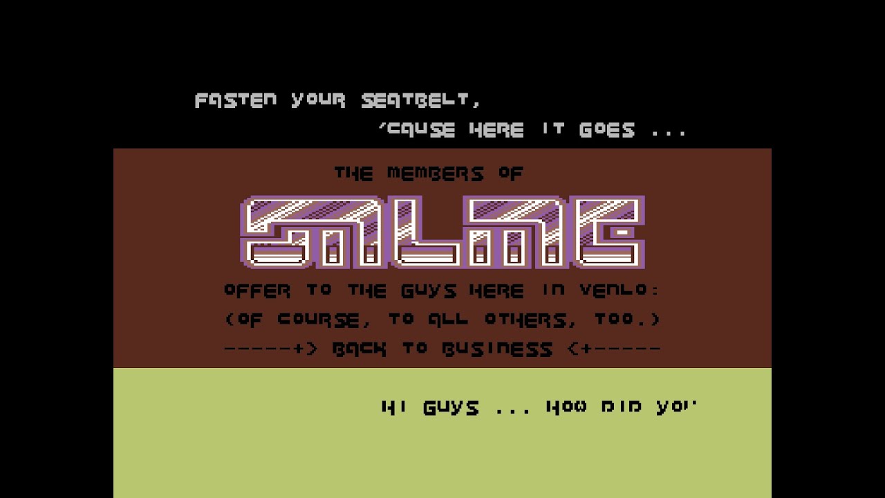 Back To Business by Online - Commodore 64 Demo - YouTube
