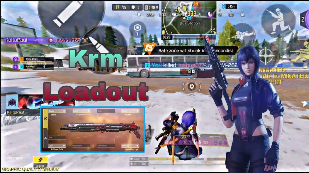 My Best Krm Loadout for BR - Call of Duty Mobile - YouTube