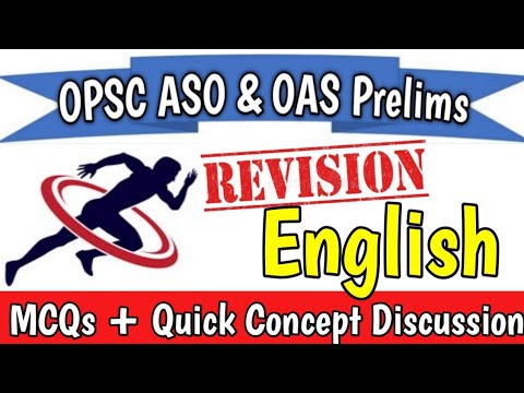 English Practice Set for OPSC ASO Exam//OPSC_OSSC_OSSSC in Odia - YouTube