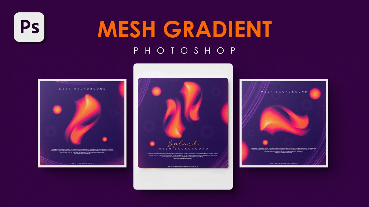 How to Create Mesh Gradient Background in Photoshop | Adobe Photoshop ...