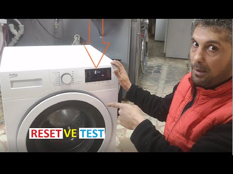 beko çamaşır makinası reset ve test 9 kg & beko washing machine reset ...