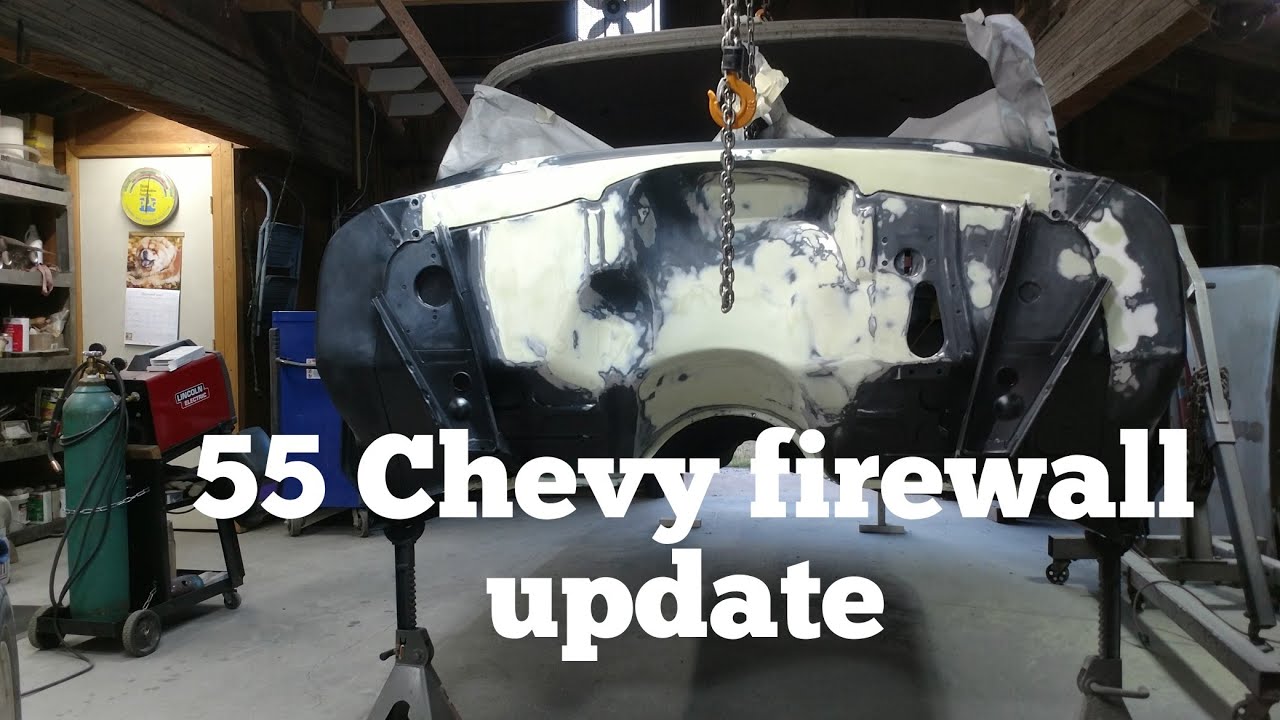 55 Chevy firewall update - YouTube