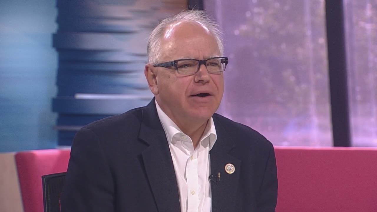 Rep. Tim Walz On Gun Control, Running Mate Rep. Peggy Flanagan & Health ...