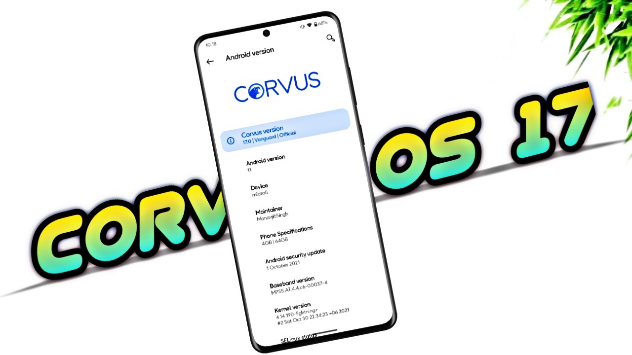 Corvus OS v17 is here - Redmi Note 8 | REVIEW & INSTALL - YouTube