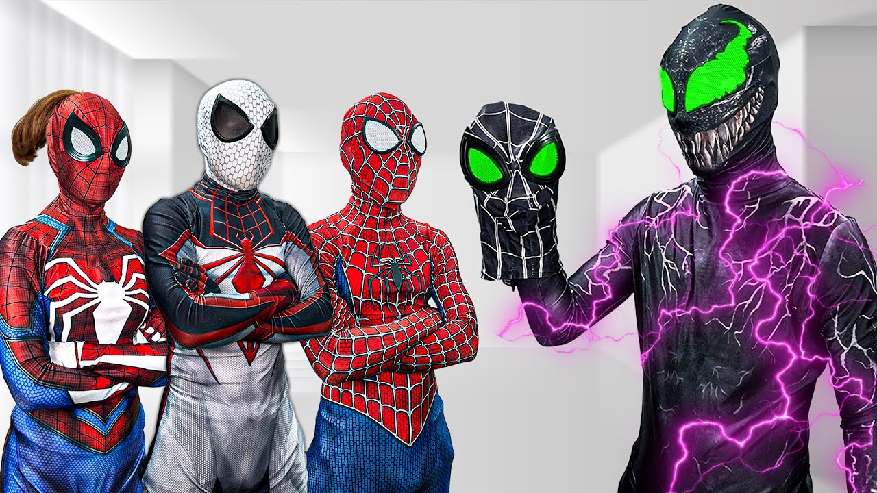 TEAM SPIDER-MAN ACTION STORY IN REAL LIFE (1 Hour POV ) || Special ...