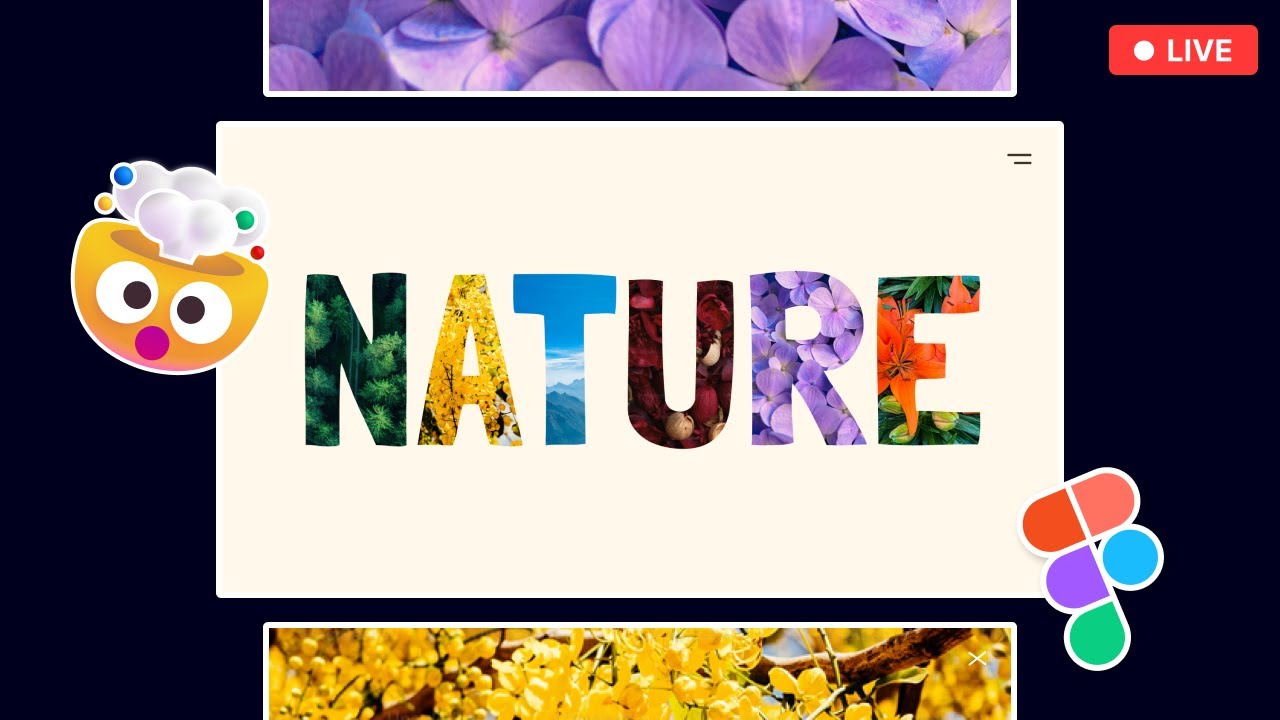 🔴 Design this Simple Nature UI Design in Figma - For Beginners 🐹 🔴 Live ...