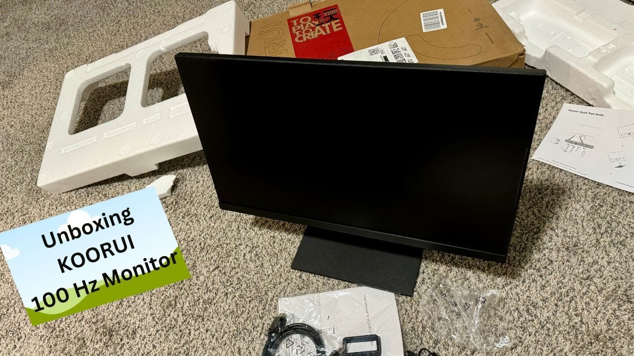 Unboxing KOORUI 100 Hz Monitor | Best cheap price display with 100Hz ...