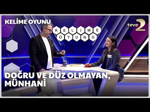 Doğru ve düz olmayan, münhani | Kelime Oyunu