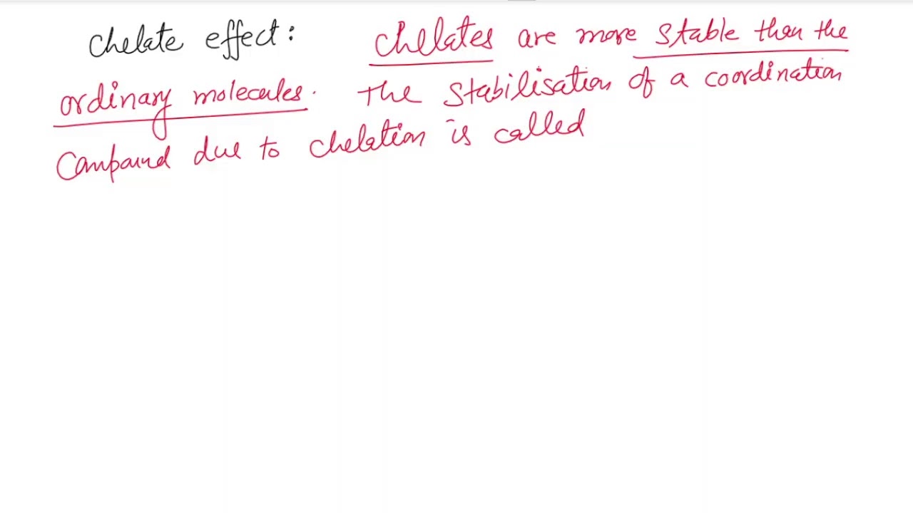 co-ordination compounds / double salt / types of ligands / chelation ...