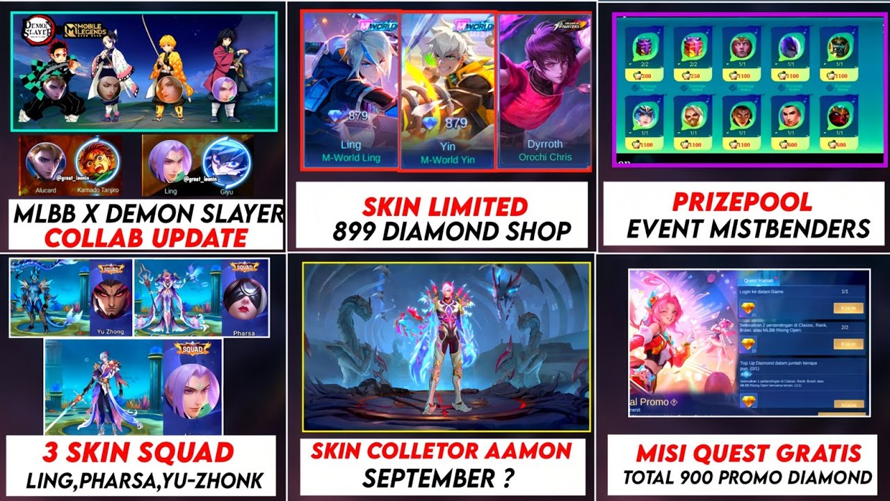 SKIN LIMITED KOF & M-WORLD DI JUAL DI SHOP 899DM? MLBB X DEMO SLAYER ...