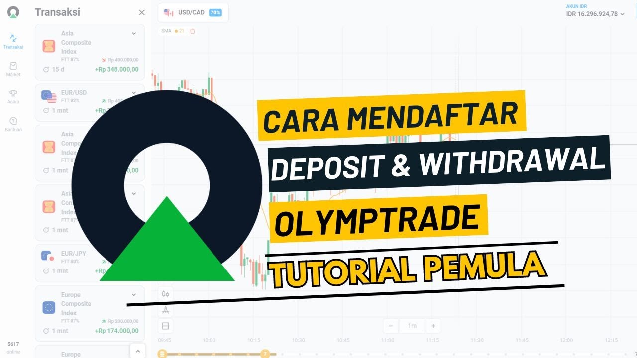 CARA MENDAFTAR, DEPOSIT, & WITHDRAWAL DI OLYMP TRADE INDONESIA UNTUK PEMULA - YouTube