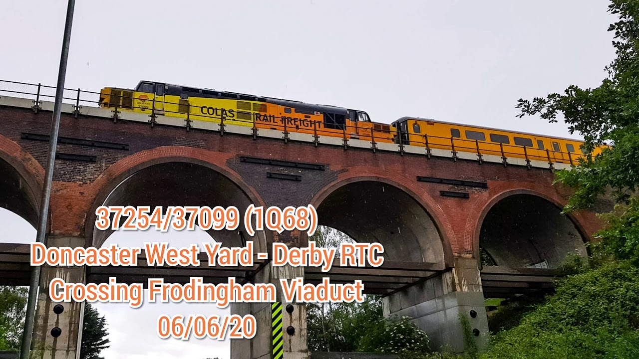 37254/37099 (1Q68) Doncaster West Yard - Derby RTC Crossing Frodingham ...