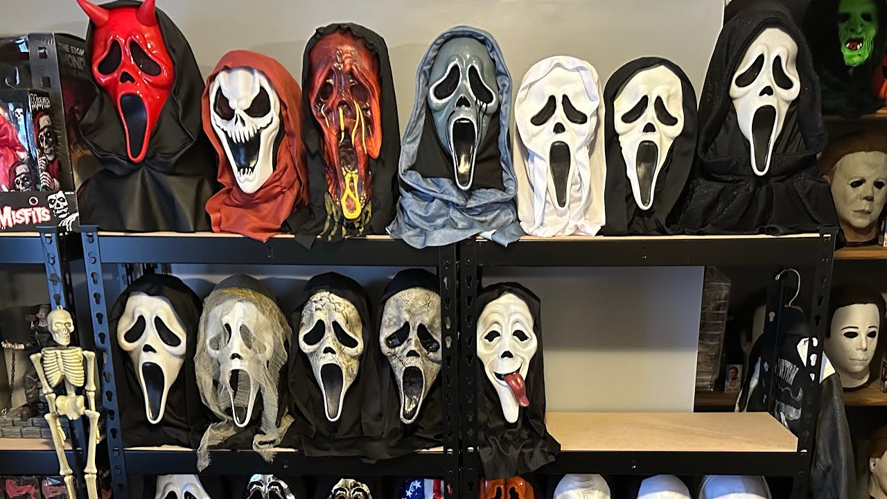 Scream Ghostface Mask Collection #scream #ghostface #collection - YouTube
