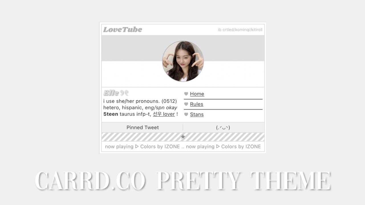 carrd.co pretty theme | phone tutorial ♡ - YouTube