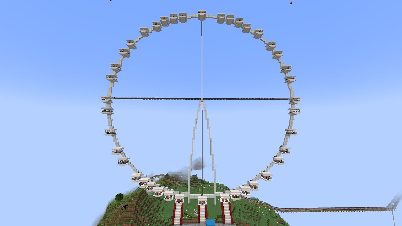 I made a WORKING!!!?!?!? big circle in Minecraft with the Create Mod ...