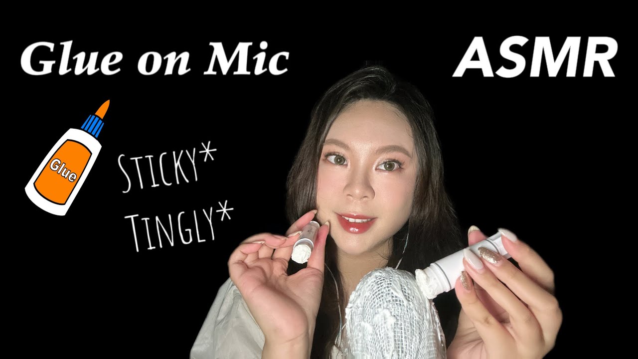 ASMR Glue Stick on Mic 🤤💤 Tingly Sticky Brain Melting Trigger (No ...
