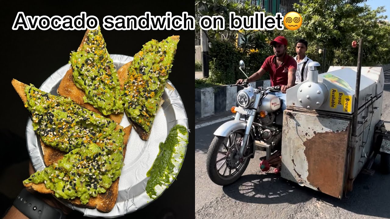 HEALTHY AVOCADO SANDWICH ON BULLET IN SURAT🥵😱 - YouTube
