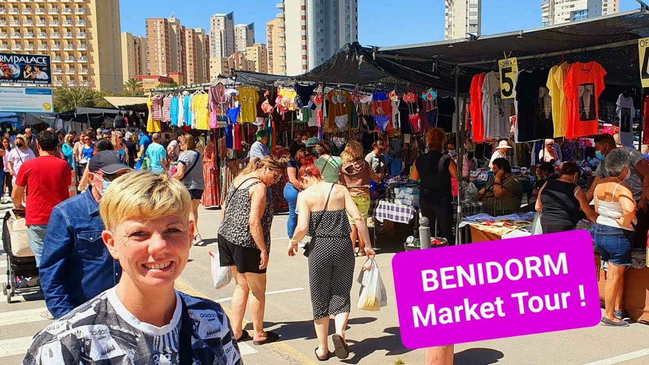 Benidorm - The Market - As busy as ever - Easter weekend ! - YouTube