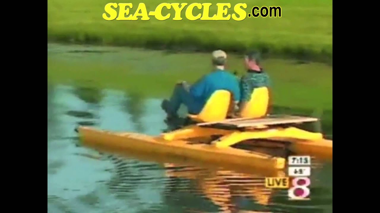 Sea Cycle Water Bikes, human powered water craft! - YouTube