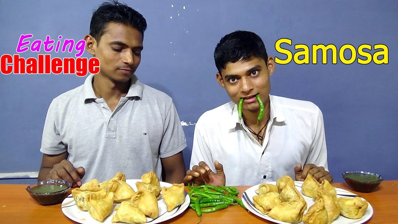 Craziest Ever Samosa Eating Challenge | Food Challenge India - YouTube