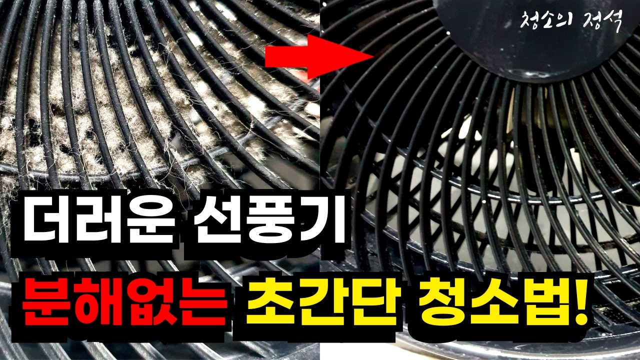 선풍기서큘레이터 청소는 이것으로 해보세요 망과 날개를 분해하지않고 아주 쉽게 청소하는 방법을 알려드리고 코팅꿀팁까지