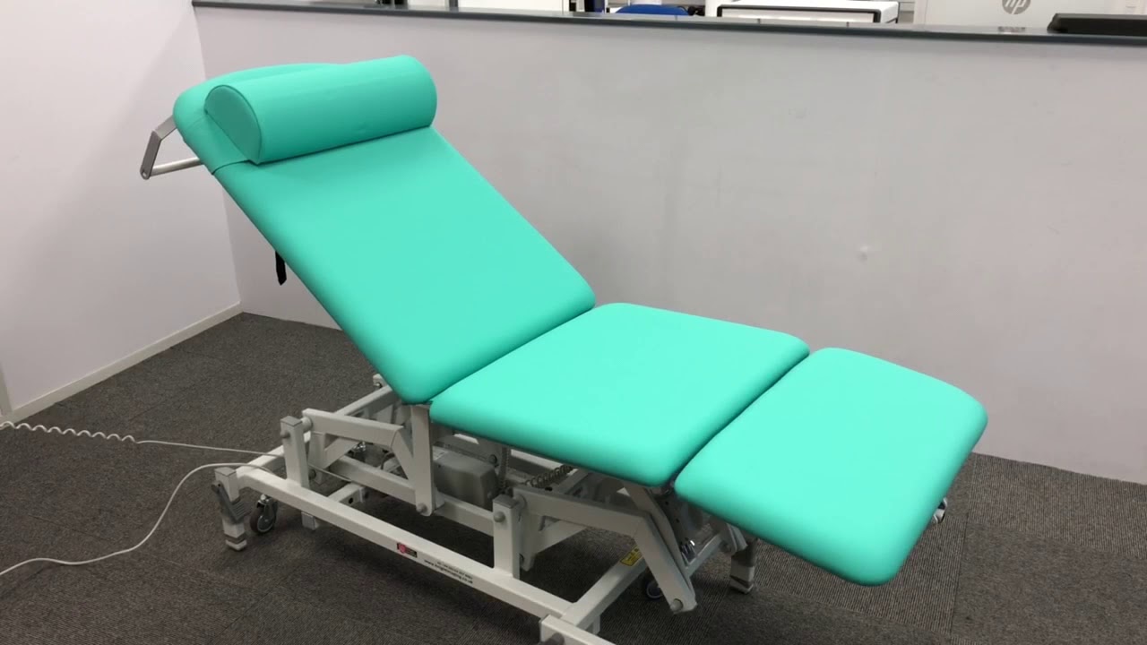 Autotilt DELTA Ultrasound Couch - Green - YouTube