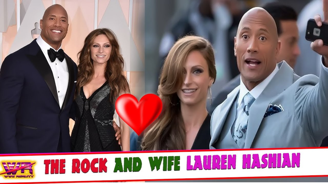 wwe The Rock and wife Lauren Hashian sweet couple HD - YouTube