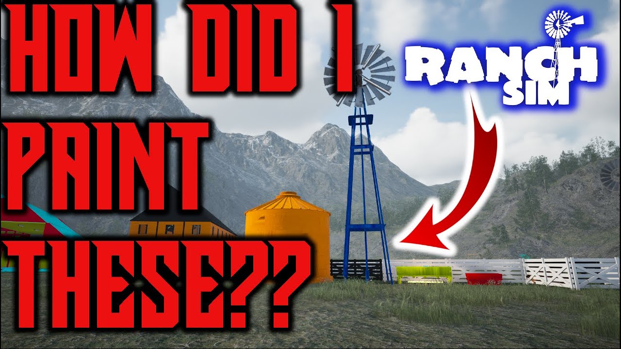 RANCH SIM - HOW TO PAINT YOUR SILOS, FOOD TROUGHS AND MORE !!! - YouTube