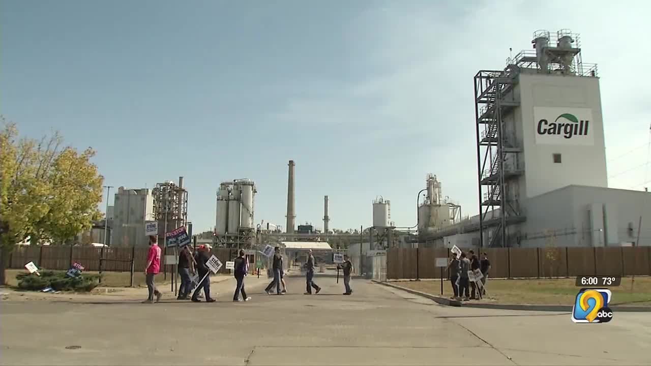 Union strike continues at Cedar Rapids Cargill - YouTube