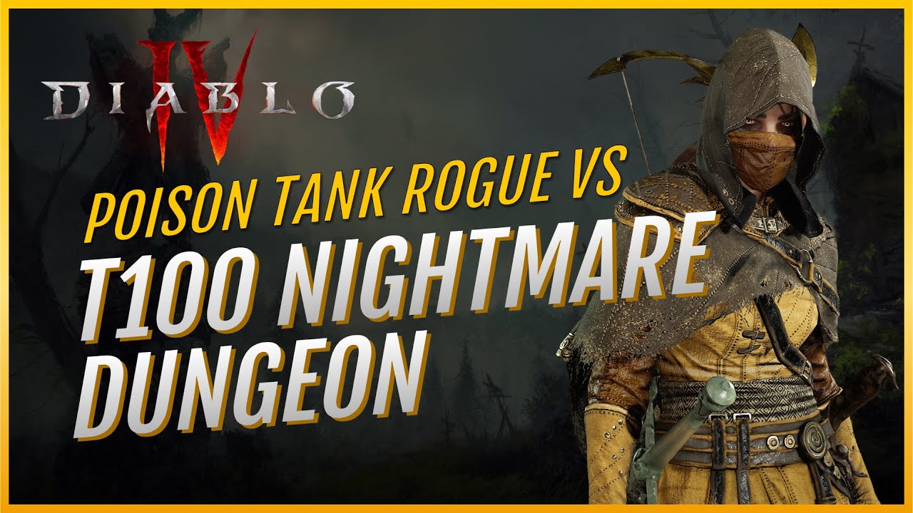 Diablo 4 | PRESEASON T100 with Twisting Blades Rogue Poison Tank | SOLO ...