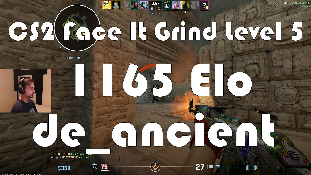 CS2 Face-It Grind - Face-It Level 5 - 1165 Elo - de_ancient - YouTube